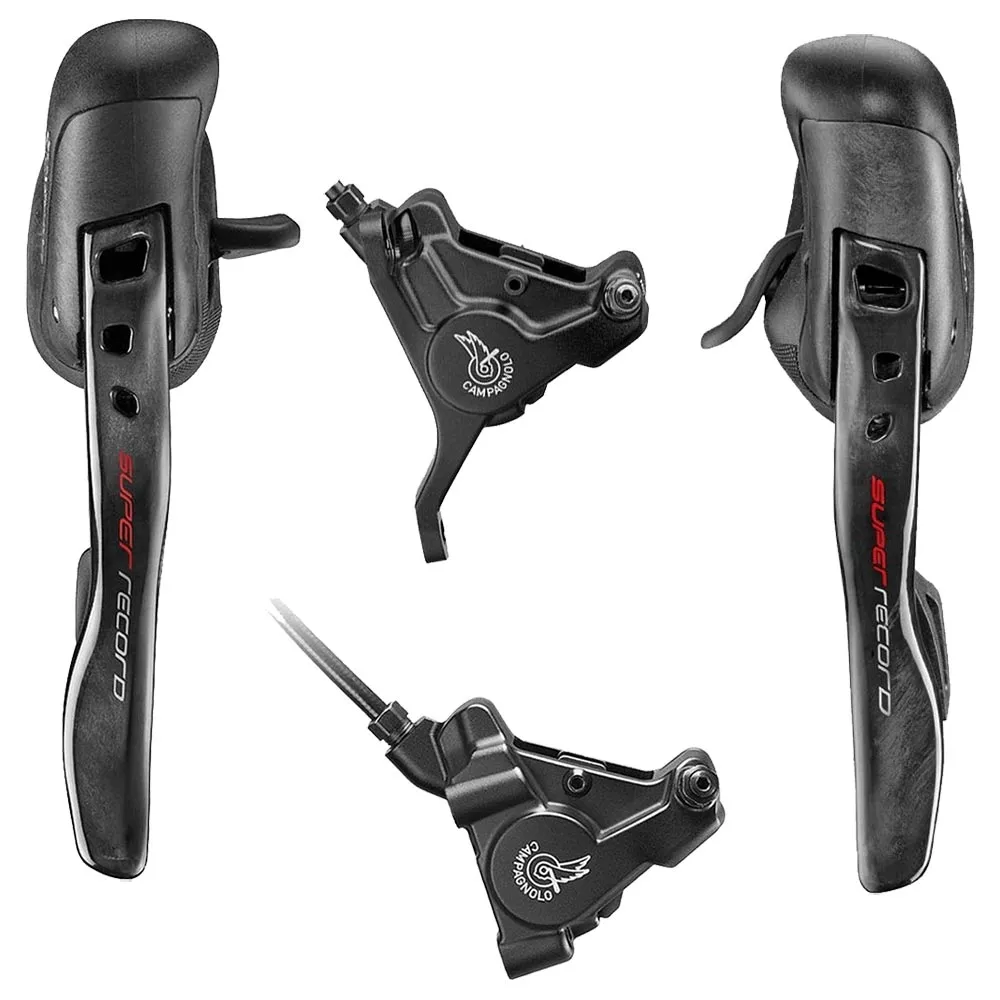 Disc Set Campagnolo Super Record EPS Disc Ergopower 12x2-fach + Disc Flat Mount Bremsen - TNC ...