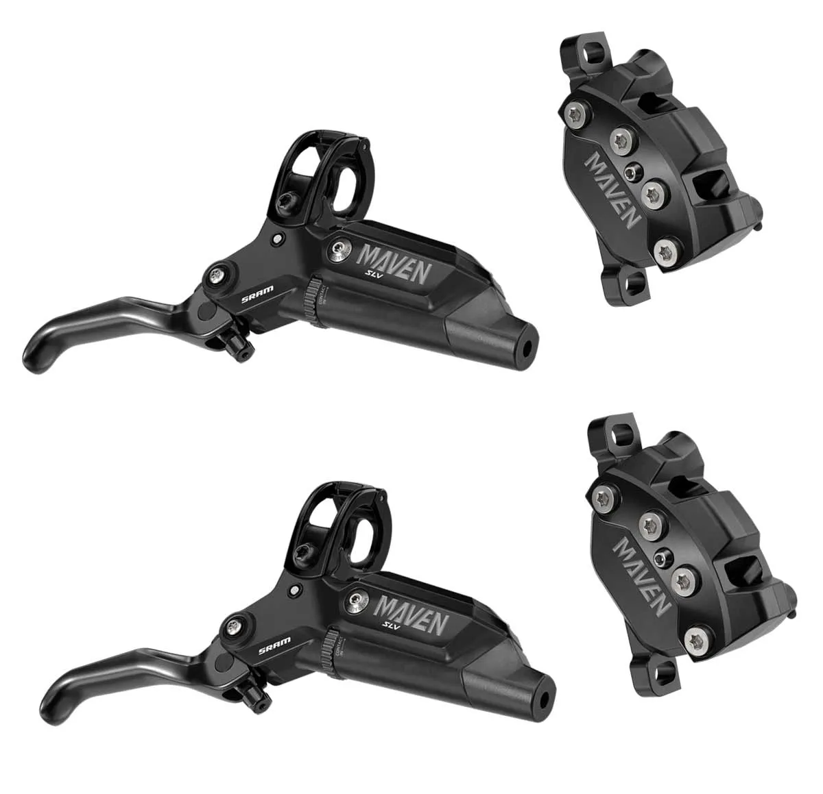 Disc Set Sram MAVEN Silver Stealth Bremsen schwarz - TNC-Hamburg