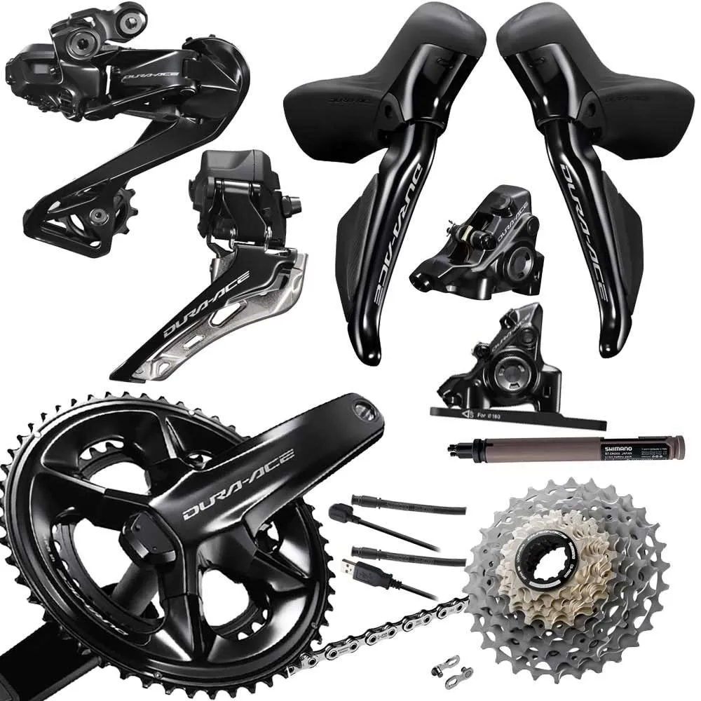 Shimano DURA-ACE Di2 Gruppe R9270 Disc komplett 2x 12-fach mit Powermeter FC-R9200-P - TNC-Hamburg