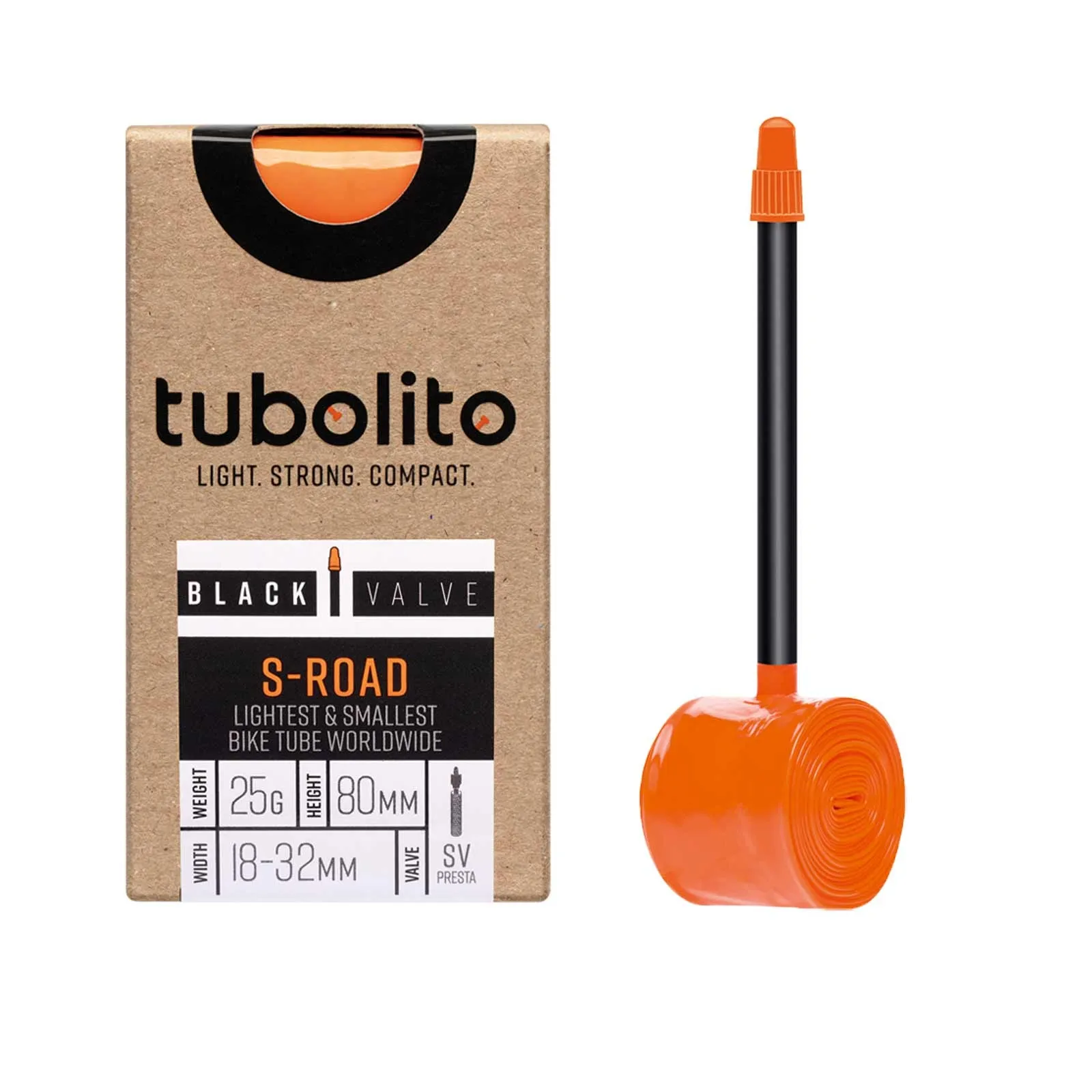 Tubolito Schlauch S-Tubo Road 700C Superlight - 28 Zoll x 18-32 mm Sclaverant Ventil 80 mm ...