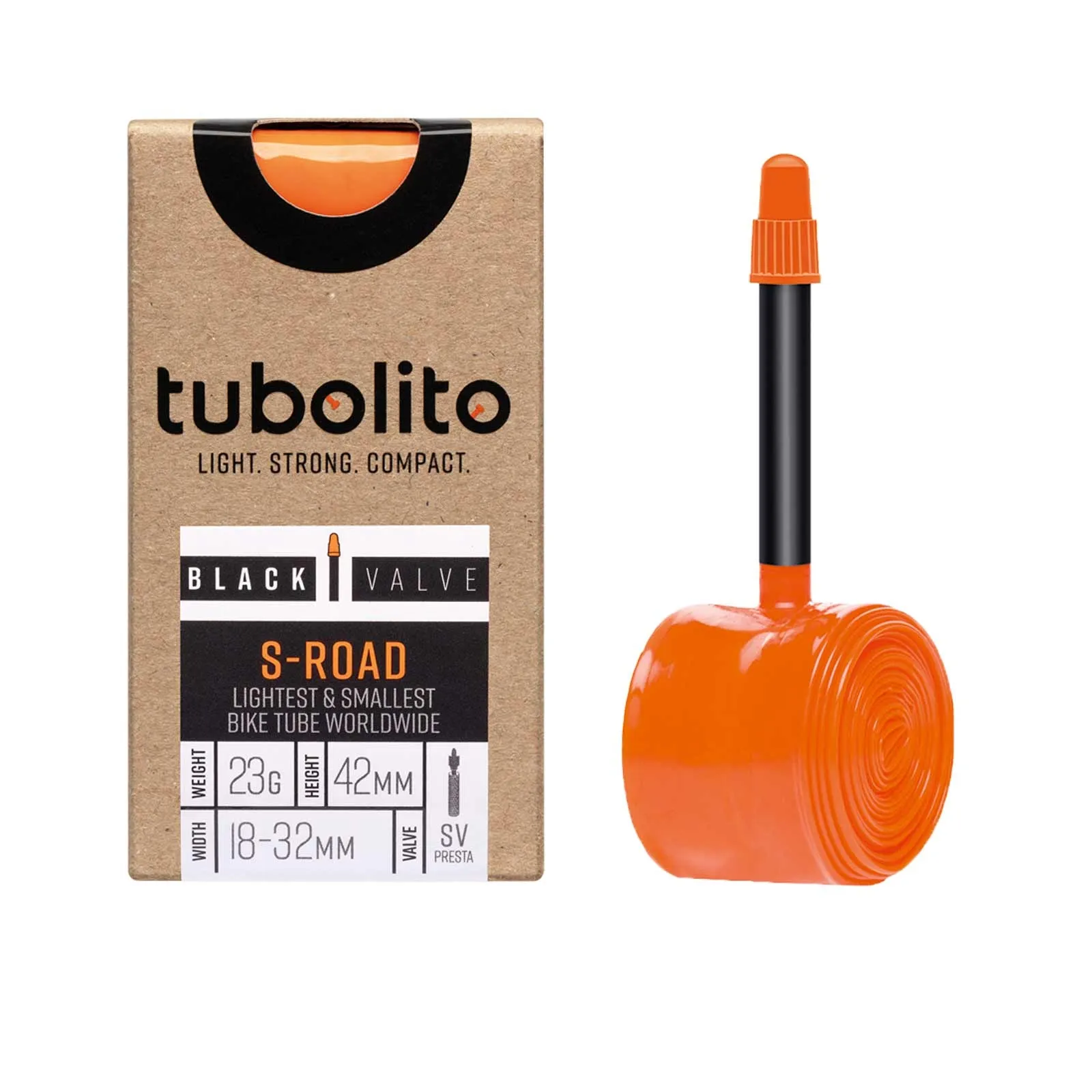 Tubolito Schlauch S-Tubo Road 700C Superlight - 28 Zoll x 18-32 mm Sclaverant Ventil 42 mm ...